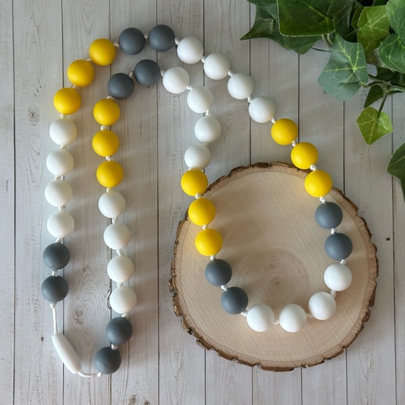 Accessories | Handmade Yellow Nursing Necklace | Poshmark